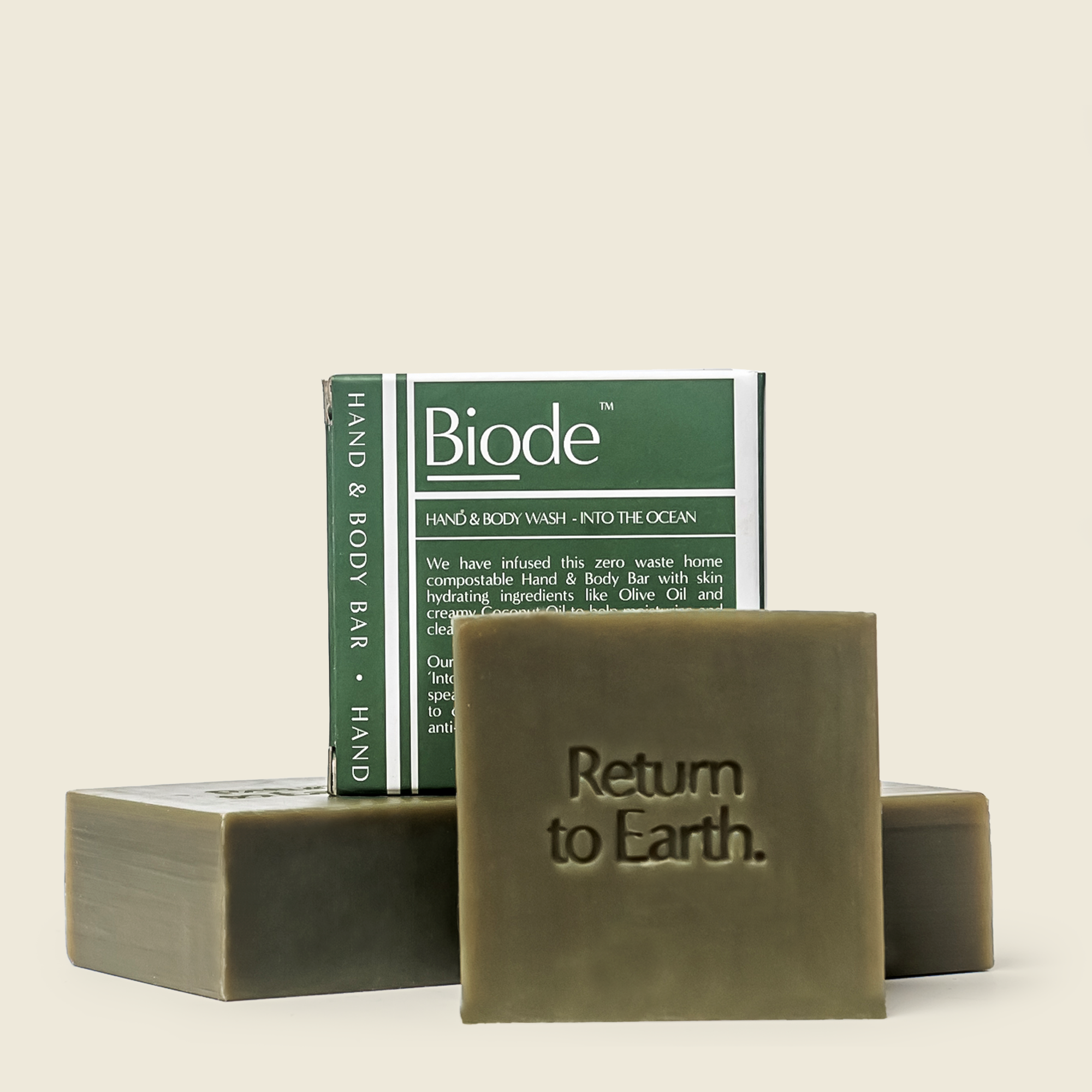 Biode® Zero Waste Home Compostable Hand & Body Bar Trio