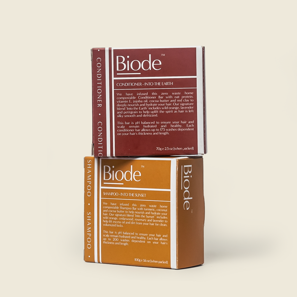 Biode® Zero Waste Home Compostable Hair Care Bundle